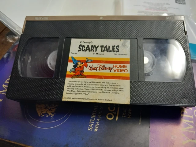 DISNEY RARE VHS Video Tape Scary Tales Donald Duck Disney Cartoon ...