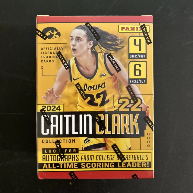2024 PANINI CAITLIN Clark Collezione Basketball Blaster Box Nuovo e ...