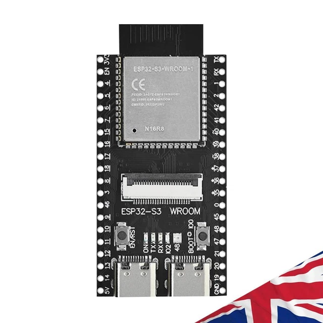 ESP32-S3-WROOM CAM BOARD Python C Code WiFi BT Module Useful with OV2640 Camera £11.39 - PicClick UK