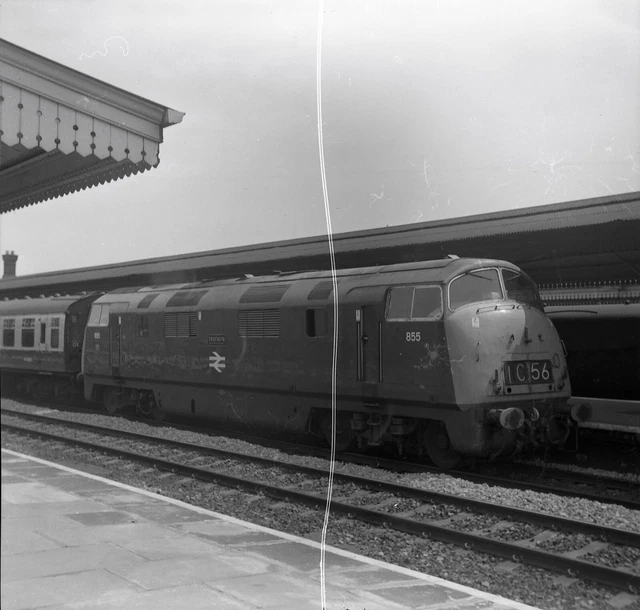 6X6CM NEGATIVE . BR NB DH Type 4 WARSHIP Diesel D855 'TRIUMPH ...