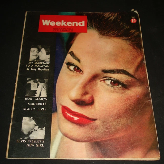 WEEKEND 1959 AUSSIE Magazine - Elvis Presley Gillian Hills Archie Moore ...