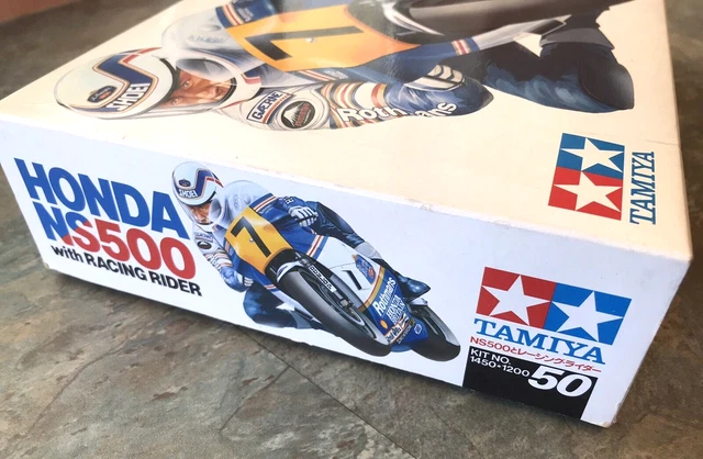 TAMIYA 1450 ROTHMANS Honda NS500 1/12 model kit + rider Randy Mamola W ...