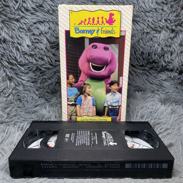 BARNEY AND FRIENDS VHS Tape 1992 Caring Means Sharing Time Life Cartoon ...