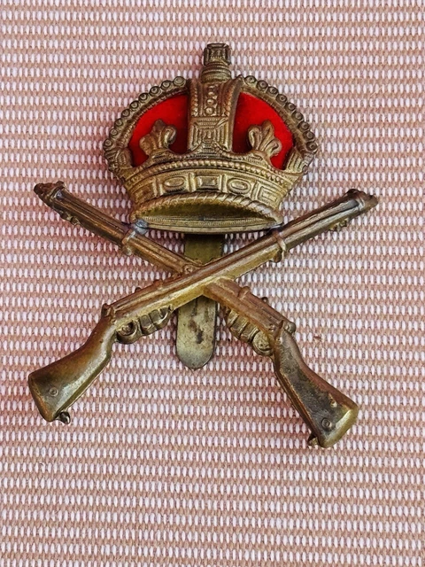 ORIGINAL BRITISH ARMY School of Musketry Crossed Rifles Military KC Cap ...