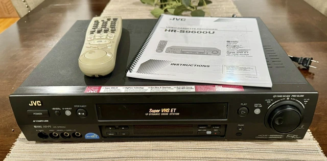 JVC HR-S7600U SUPER Vhs S-Vhs Svhs Et Vcr Deck **Tested & Fully Working ...