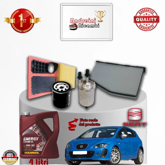 FILTRES KIT D'ENTRETIEN + Huile Seat Leon II 1.4 63KW 86CV à Partir De ...