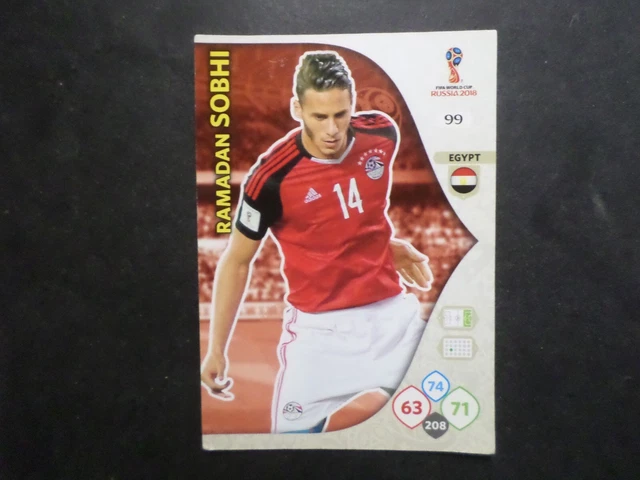 PANINI CARTE RAMADAN Sobhi Egypt Football Fifa World Cup Russia 99 ...
