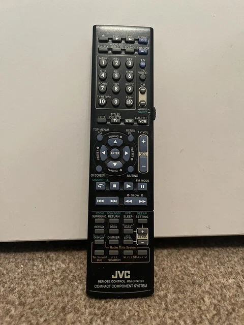 GENUINE ORIGINAL JVC RM-SNXF3R Compact Component Stereo System REMOTE £14.99 - PicClick UK