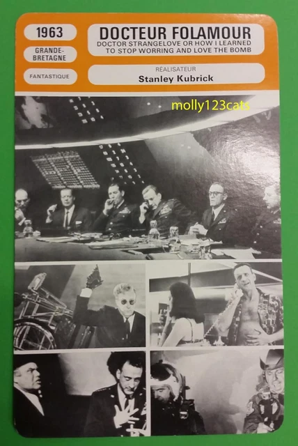 BRITISH COMEDY DOCTOR Dr Strangelove Peter Sellers French Film Trade ...