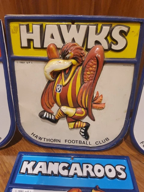 EXTREMLY RARE 1981 VFL Team Emblem Sign's x 4. $399.99 - PicClick AU