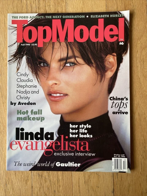 1995 FALL ELLE Top Model Magazine Claudia Cindy Linda Evangelista ...