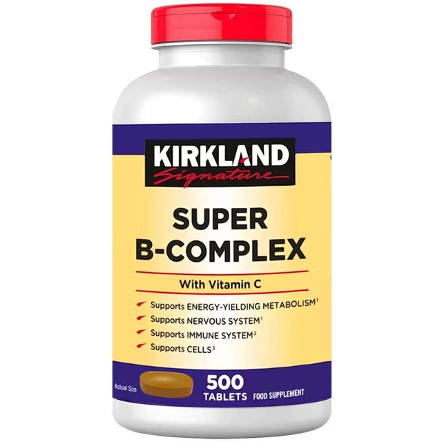 KIRKLAND SIGNATURE VITAMIN B Super Complex With C Biotin Niacin Pack ...