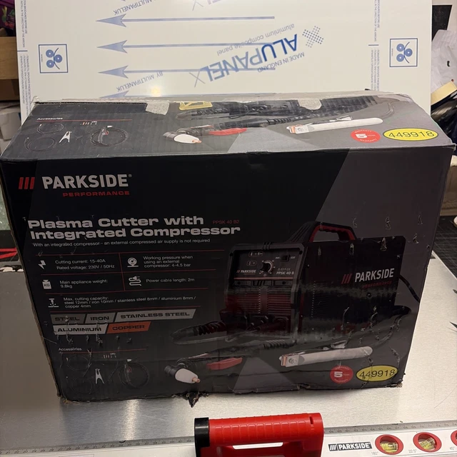 PARKSIDE PERFORMANCE® PLASMA Cutter with Integrated Compressor For All ...