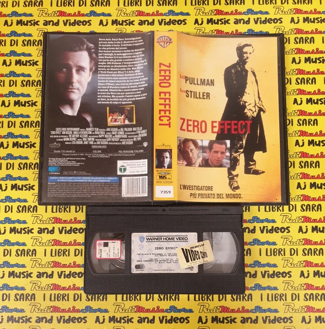 VHS FILM ZERO EFFECT bill pullman ben stiller 1999 warner home video ...