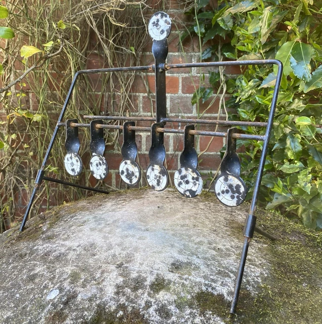 VINTAGE GOOD ORIGINAL Old Metal Fair Fairground Shooting Rifle Gun Game ...