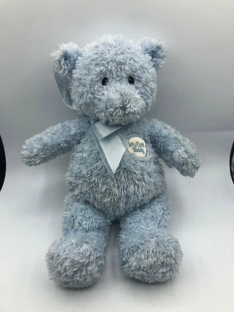 BABY GUND MY First Teddy 58618 Blue Bear Plush Kids Soft Stuffed Toy ...