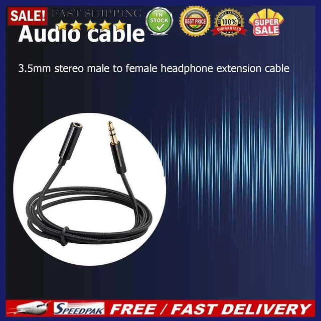 AUX CABLE MALE To Female Aux Adapter Cable for Computer Car Earphone ...