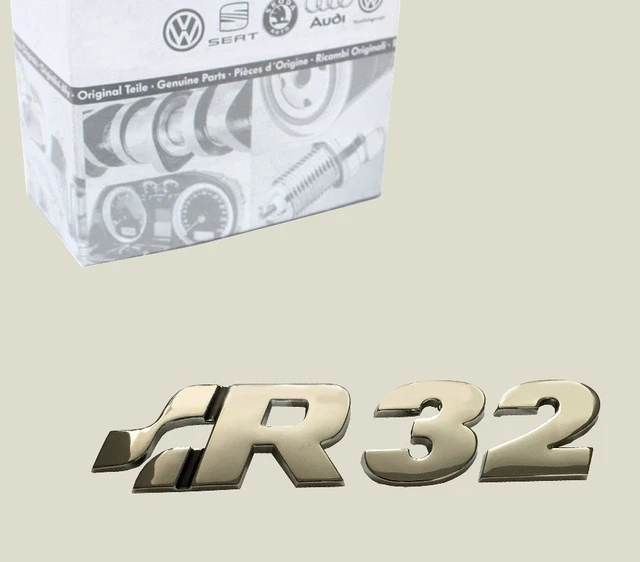 ORIGINAL VW GOLF 5 R32 Schriftzug R32 Emblem Hinten Chrom Heckklappe ...