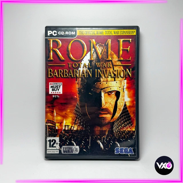 ROME TOTAL WAR Barbarian Invasion PC CD-ROM Jeu Vidéo Complet Vintage ...