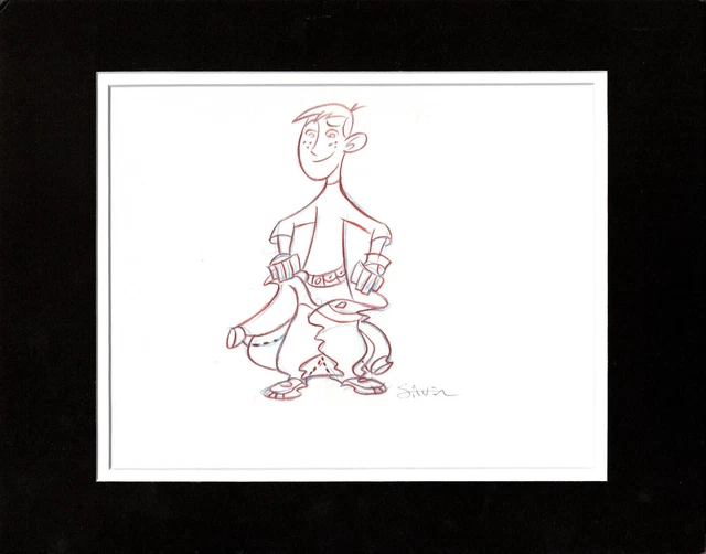 KIM POSSIBLE RON Stoppable Disney Production Animation Drawing 2002-7 ...