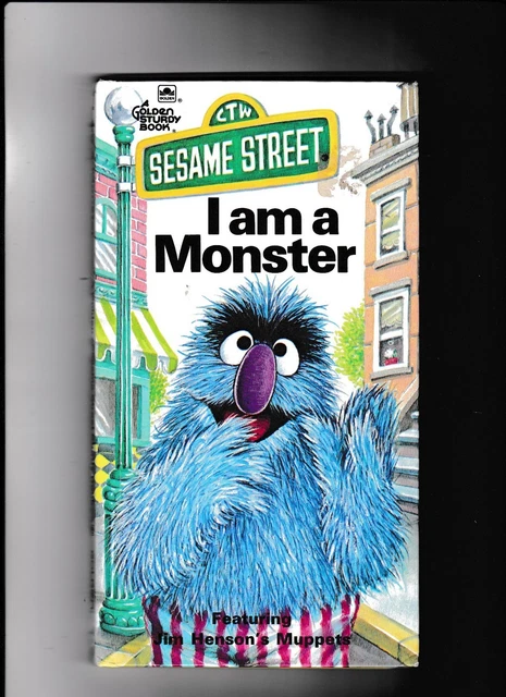 I AM A Monster---SESAME STREET---Jim Henson's Muppets---Joe Mathieu £4. ...
