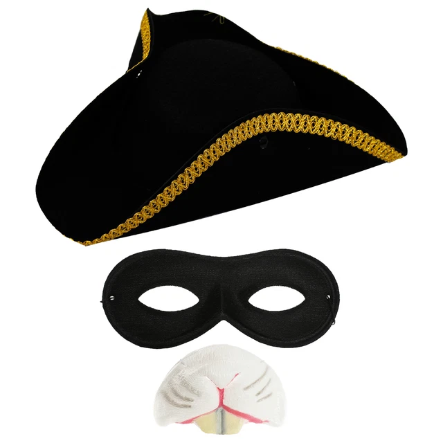 HIGHWAY RAT COSTUME Book Day Week Bandit Hat Mask Nose Book Week Fancy ...