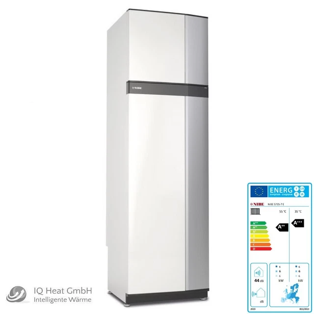 NIBE ABLUFTWÄRMEPUMPE S735 7 kW Heizung Lüftung Brauchwasserspeicher ...