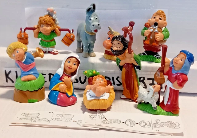 KINDER FERRERO SORPRESINE Serie Completa Presepe Natale 2004 +Cartine ...