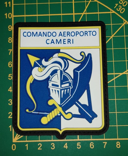 PATCH RARA AERONAUTICA Militare Comando Aeroporto Cameri Gommata EUR 21 ...
