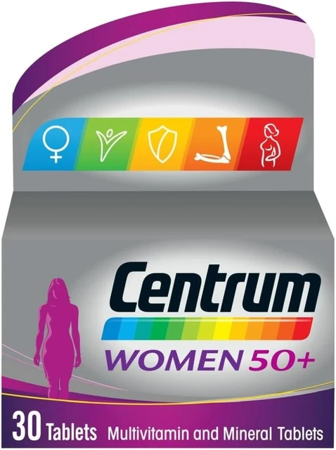 CENTRUM WOMEN 50+ Multivitamin & Mineral Tablets-30 Complete ...