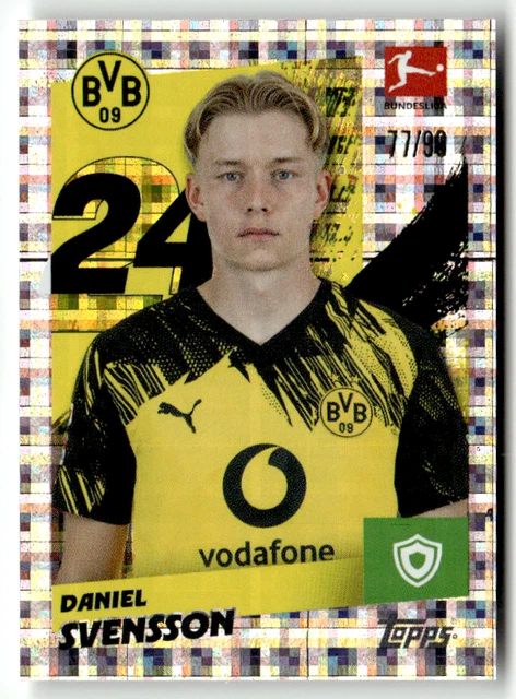 TOPPS BUNDESLIGA STICKER 2025-26 No. 61 Daniel Svensson Woven Foil 77/99 EUR 39,99 - PicClick DE