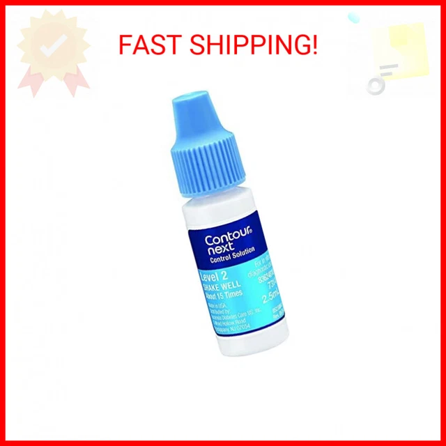 CONTOUR NEXT CONTROL Solution for Glucose Test Meter, Level 2, 2.5mL ...