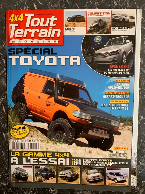 MAGAZINE 4X4 TOUT Terrain N°278 (avec poster) EUR 6,00 - PicClick FR