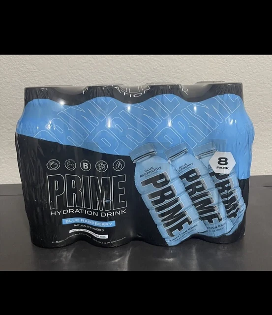 PRIME HYDRATION DRINK Blue Raspberry 12 Pack Bottles & Prime Lemonade ...