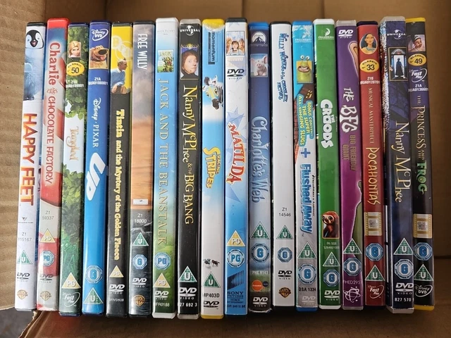 CHILDRENS DVD BUNDLE, 18 Films, Disney Pixar, Dreamworks, Hours Of Fun £3.99 - PicClick UK