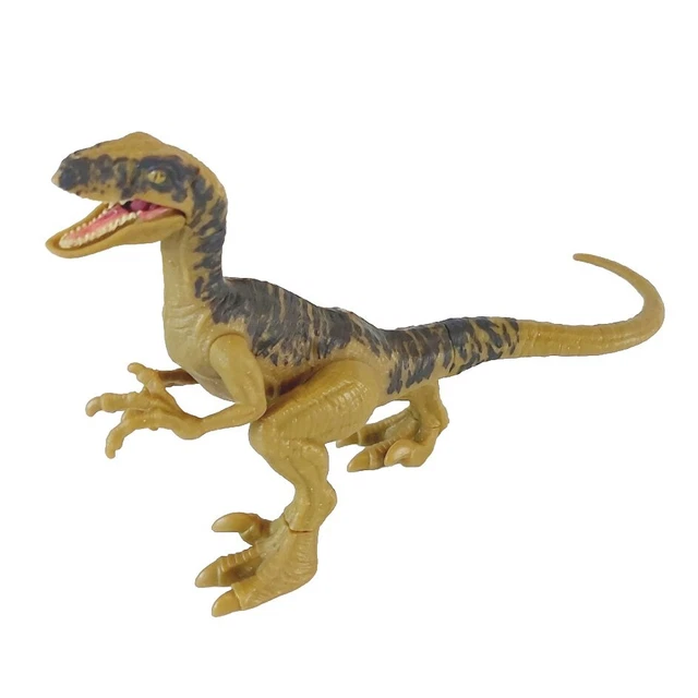 JURASSIC WORLD BROWN/GREEN Velociraptor Raptor Dinosaur Toy 5" 2017 £8. ...