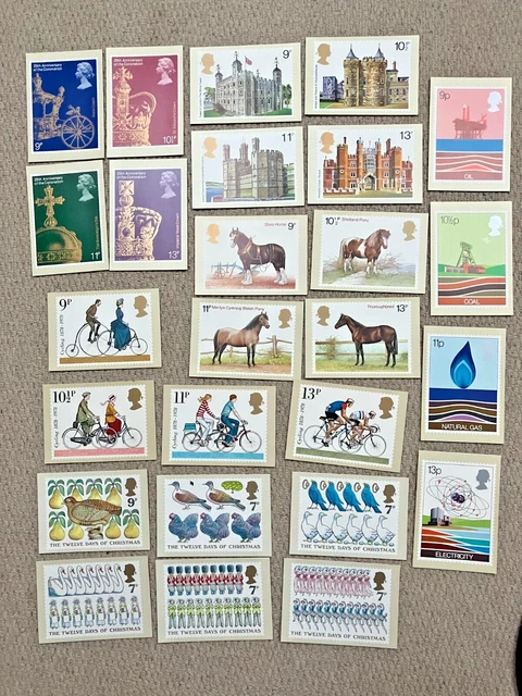 SIX FULL PHQ post office card sets from 1977 to 1978 £0.99 - PicClick UK