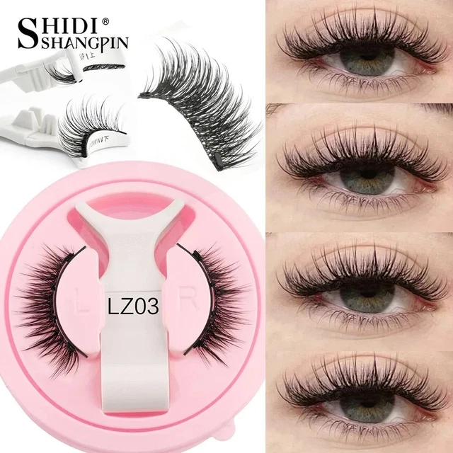 REUSABLE NATURAL MAGNETIC Eyelashes with Applicator No Glue Needed ...