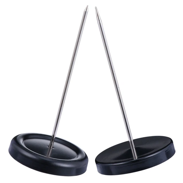 2 PCS DESK Paper Holder Metal Spike Stick Restaurant Receipt Holder ...