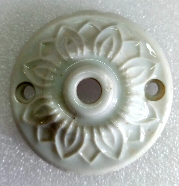 ANCIEN PASSE FIL, Plafonnier Rosace en Porcelaine, Art Déco N°3 TBE EUR ... ANCIEN PASSE FIL, Plafonnier Rosace en Porcelaine, Art Déco N°3 TBE EUR ...