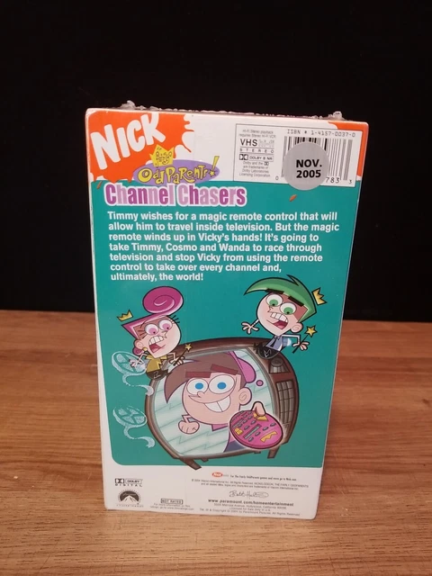 NICKELODEON THE FAIRLY Odd Parents Channel Chasers VHS Rare Sealed New ...