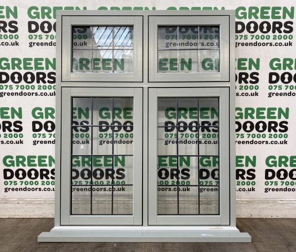 UPVC WINDOW CASEMENT Flush Pvcu External Exterior Grey Georgian Leaded ...