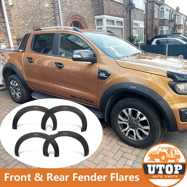 RAPTOR STYLE FENDER Flares for Ford Ranger PX2 PX3 2015-2022 Black ...