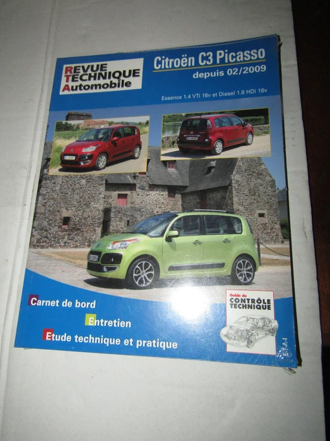 REVUE TECHNIQUE CITROEN C3 Picasso Essence Et Diesel Depuis 02/2009 EUR ...