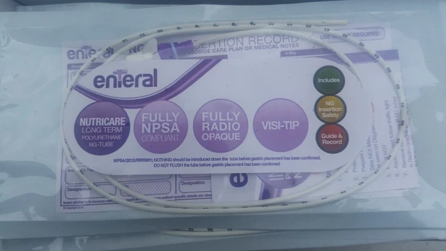 NUTRICARE-SAF ENTERAL NASOGASTRIC Feeding Tube 8Fr 92cm new EXPIRED ...