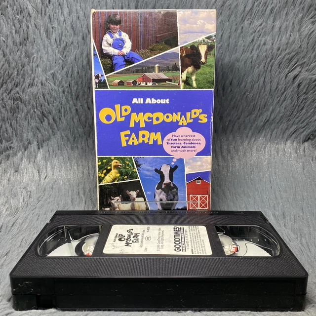 ALL ABOUT OLD McDonanld's Farm VHS Video Tape 1995 Goodtimes Kids ...