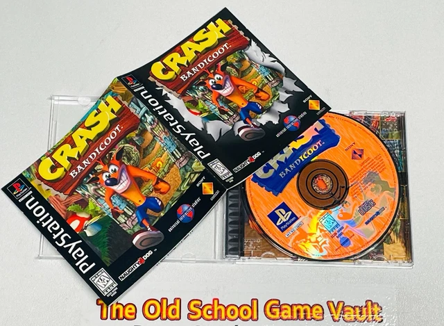 CRASH BANDICOOT (BLACK Label) - Complete PlayStation 1 PS1 Game CIB ...