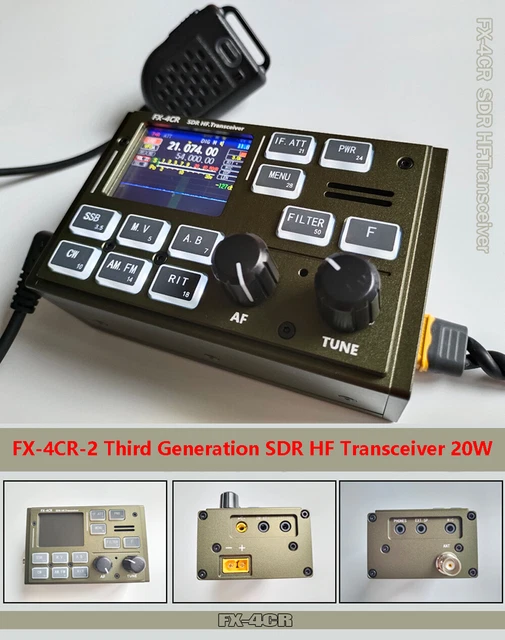 NEW FX-4CR-2 3TH Generation SDR HF Transceiver 1-20W Support USB/LSB/CW ...