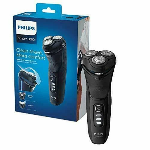 PHILIPS WET & Dry Electric Shaver Series 3000 with 5D Flex & Pivot ...