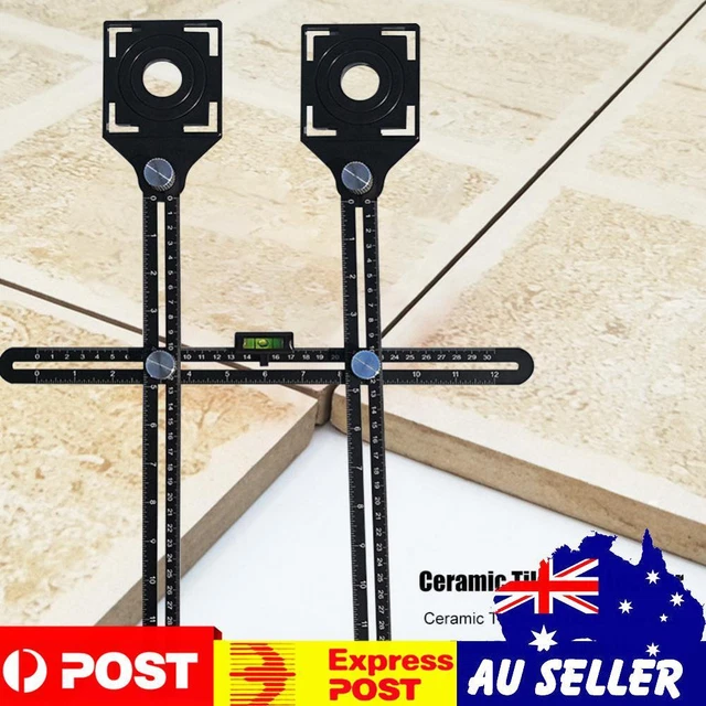 TILE HOLE LOCATOR Multi-Function Masonry Glass Fixed Punch Angle ...